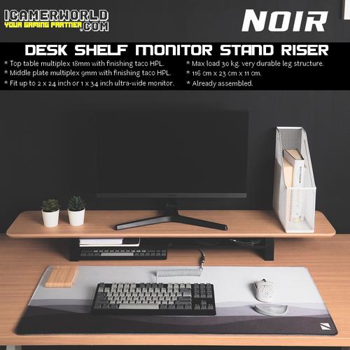 Jual Noir Desk Shelf Monitor Stand Riser / Monitor Table / Monitor ...