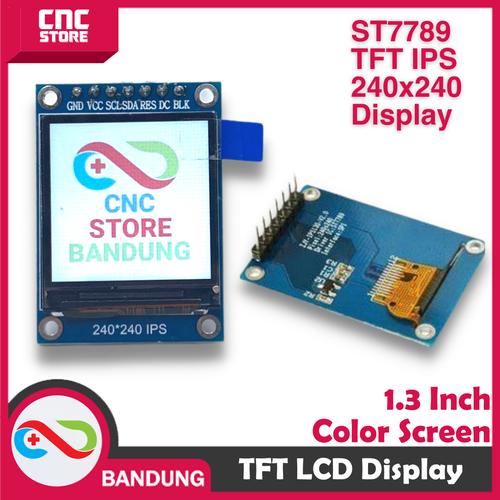 Jual LCD ST7789 TFT IPS 240x240 DISPLAY MODULE FULL COLOR SCREEN 1.3 INCH - Kota Bandung - CNC ...