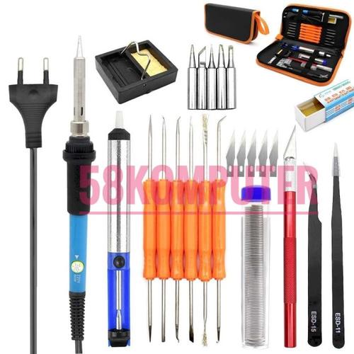 Jual Solder Listrik 60 Watt Set Paket Lengkap Soldering Iron ...