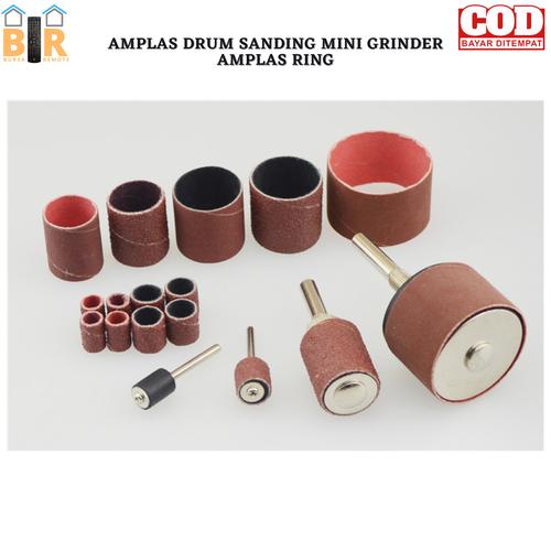 Jual Amplas Mini Grinder Bor Mini Drill Sanding Drum Roll 1/4" 3/8" 1/2 ...
