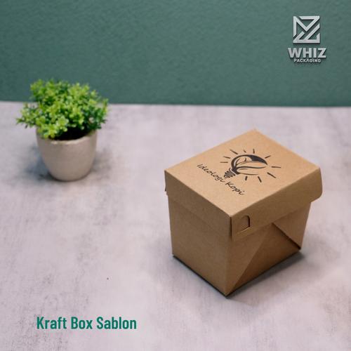 Jual Sablon Food Pail Rice Box Kraft Ukuran L 10x10x10 Sablon Logo 1 ...
