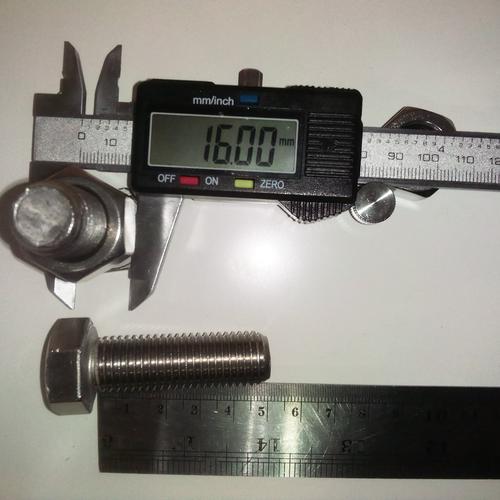 Jual Baut Mur Hex M16 x 50 mm SS304 hexagon SET M16x50 SUS 304 - Kab. Bekasi - INDOHITECH ...
