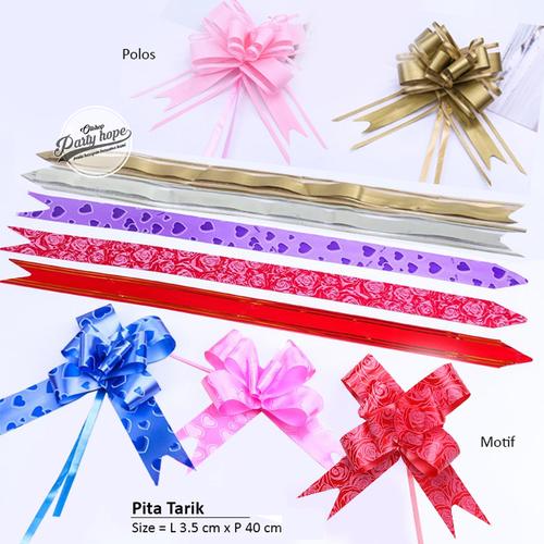 Jual pita tarik 30 mm / Pita Serut / pita buket bunga / Pita Kado ...