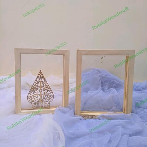 Jual 10x15 Frame / Pigura / Figura Bingkai 3D 2/5 Kayu Pinus Double ...