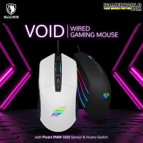 Jual Sades Void with PMW2235 RGB Wired Gaming Mouse - Putih - Kota Bekasi - igamerworld bekasi ...