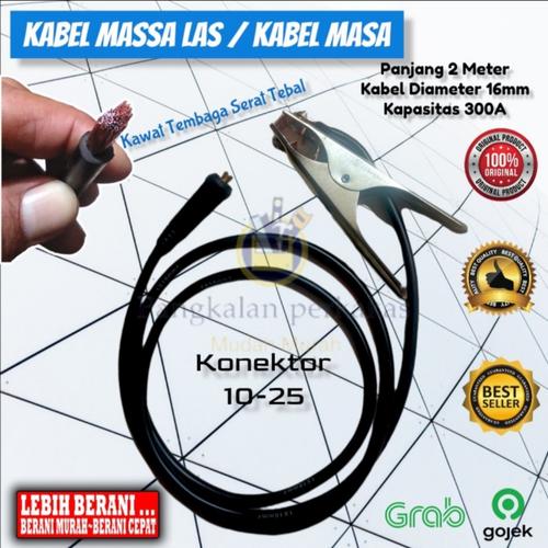 Jual KABEL MASSA 16mm PANJANG CUSTOM / KABEL MASA LAS 4 MTR - 8 MTR - 6 ...