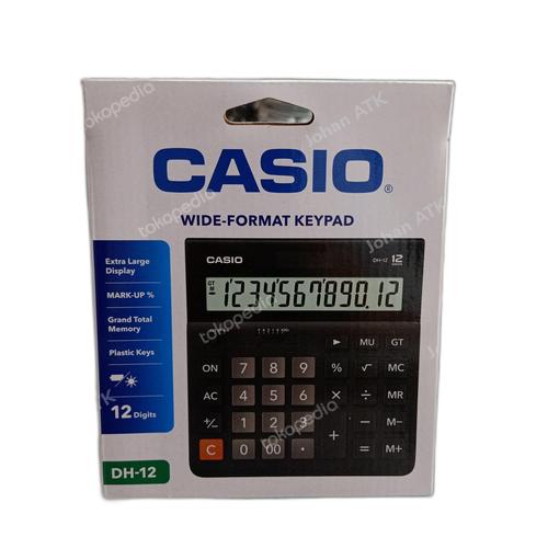 Jual Kalkulator Casio DH-12 Wide Format Keypad - Hitam - Jakarta Barat ...