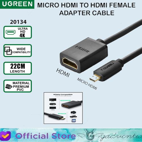 Jual UGREEN 20134 Kabel Micro HDMI Male / Micro USB To HDMI Support HD ...