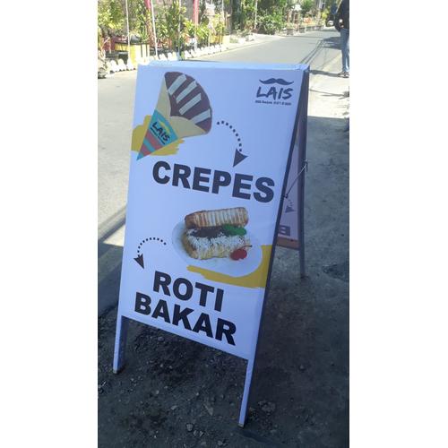 Jual Jual Banner Kayu Portable Papan Promosi Kayu Standing Banner Kayu ...