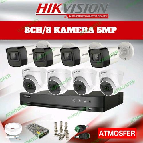 Jual PAKET CCTV HIKVISION 8 CHANNEL 5MP LENGKAP TINGGAL PASANG - . Hardisk 4tb - Jakarta Barat ...