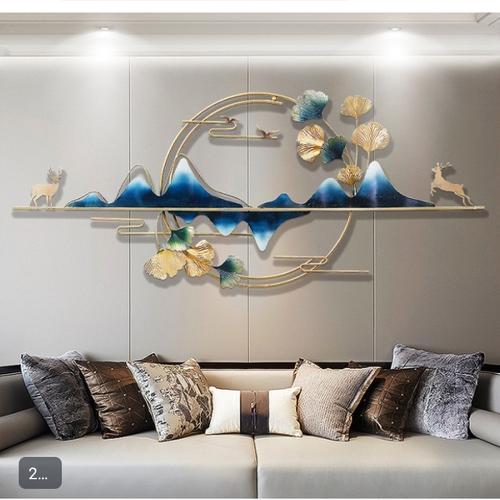 Jual Hiasan dinding Besar Mewah Luxury wall decor Mountain Deer Metal ...