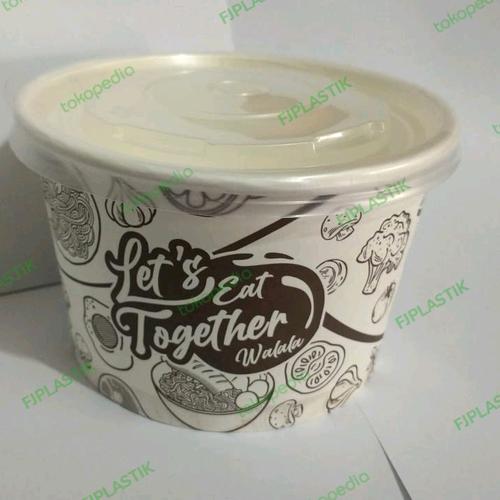 Jual Paper Rice Bowl 800ml motif 50pcs+tutup - Kota Tangerang Selatan ...