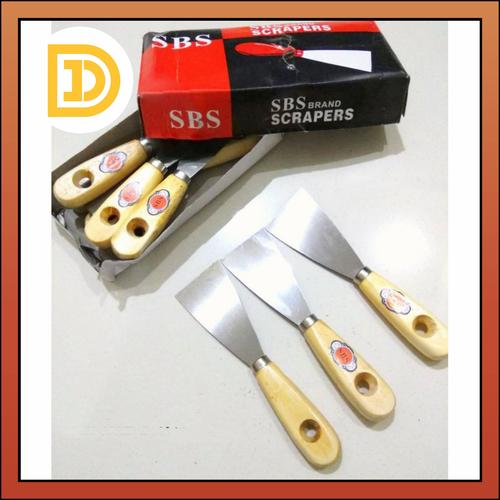 Jual Kape Stainless Gagang Kayu Skrap Besi Sekrap Roskam Dempul Tembok ...