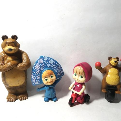 Jual Masha Marsha Mishka The Bear Bike Figure Vintage Russia Anime Old ...
