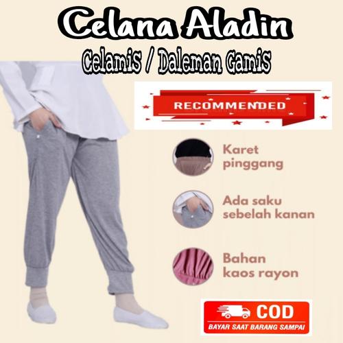 Jual Celana Aladin Daleman Gamis Celamis - Hitam, Jumbo - Kota Depok ...