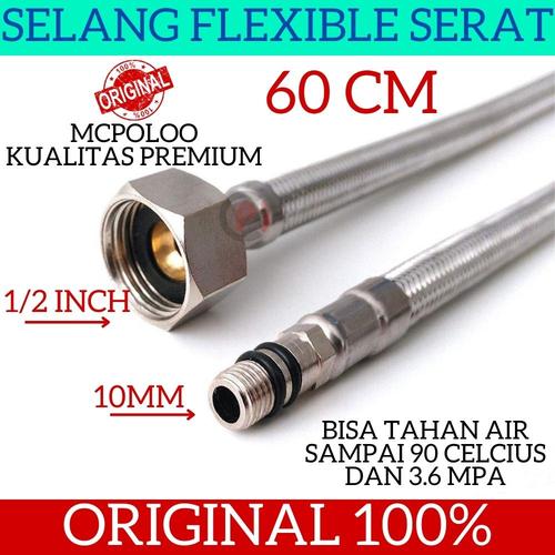Jual MCPOLOO Selang Flexible Hose Serat 1/2 Inch x 10mm Bahan Premium ...