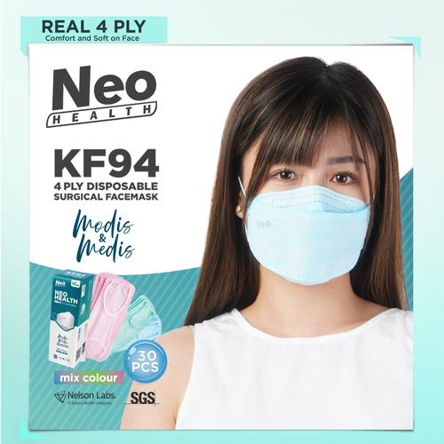 Jual Neo Mask KF94 Masker Neo KF94 4 Ply Perbox Isi 12 dan isi 30 ...
