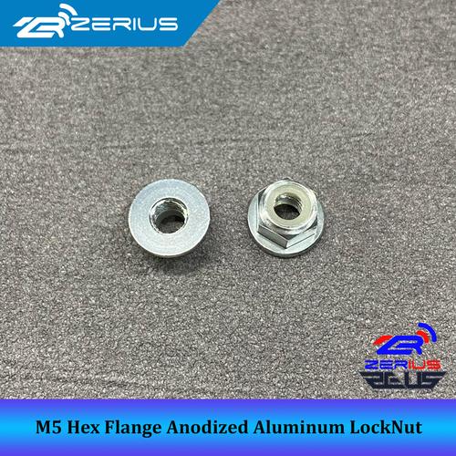 Jual M5 Hex Flange Anodized Aluminum Nylon Lock Nut, Mur Locknut ...