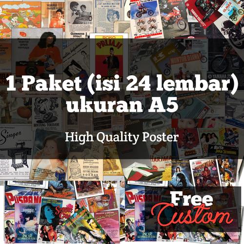Promo 24 pcs - poster aesthetic wall art hiasan otomotif, film iklan ...