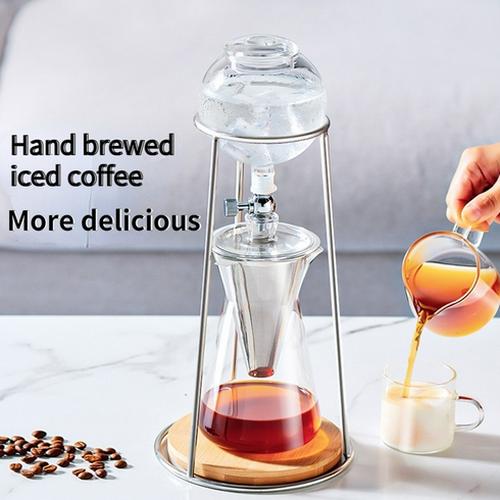 Jual Portable Iced Coffee Pot Glass Ice Drip Set Cold Brew Coffee Maker ...