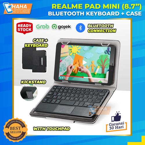 Jual Realme Pad Mini 8.7 Bluetooth Keyboard Flip Book Cover Sarung Case ...