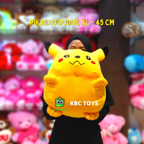 Jual Boneka Pikachu Duduk XL Gembul Kualitas SNI - KBC TOYS - Kota ...