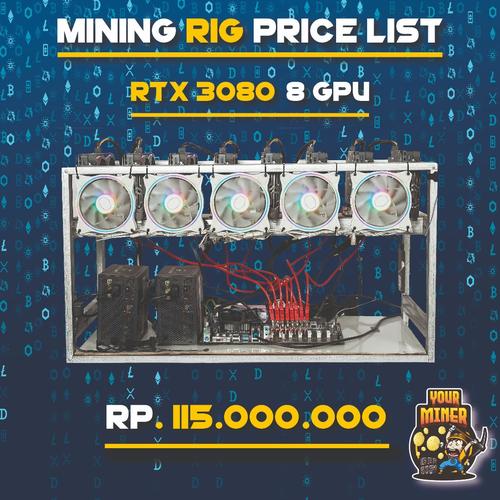 Jual Rig Mining Crypto 3080 Bitcoin Eth Best Mesin Mining Terbaik ...