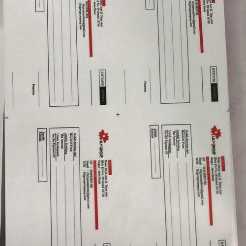 Jual CETAK KWITANSI RANGKAP 2 1 RIM UKURAN 1/4 - Kota Bekasi - Naz ...