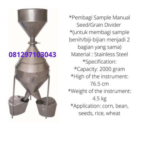 Jual Pembagi Sample Manual Seed/Grain Divider - Kota Bogor ...