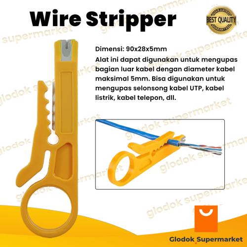 Jual Tang Pengupas Kulit Kabel UTP Mini Rotary Wire Stripper Alat Putar ...