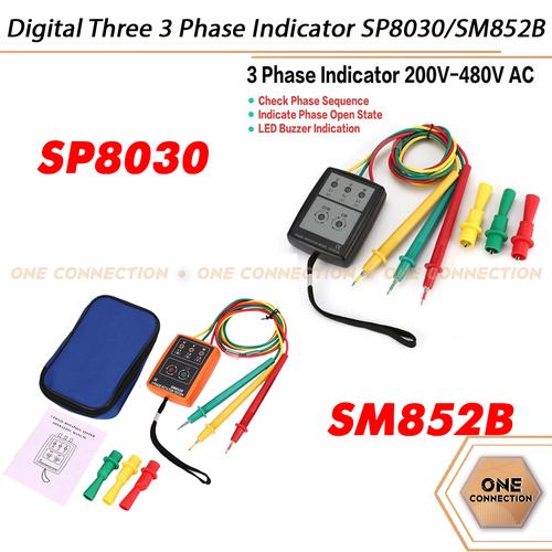 Jual Digital Three 3 Phase Indicator SP8030 SM852B Sequence Rotation ...