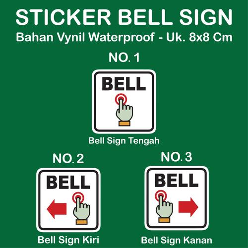 Jual STIKER BELL WATERPROOF ANTI AIR UKURAN 8 CM TINGGAL TEMPEL - No 3 ...