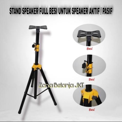 Jual Stand Speaker Pasif Aktif Universal Full Besi / Tripod Speaker ...