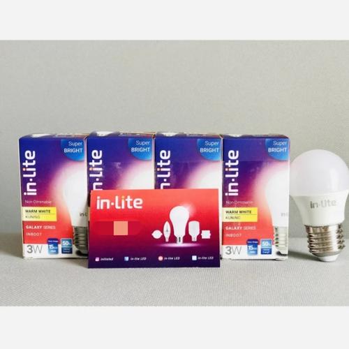 Jual PAKET SUPER MURAH BELI 3 GRATIS 1 LAMPU LED INLITE 3W 3 WATT ...