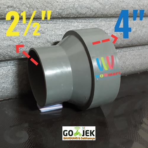 Jual Soket 2 1/2" x 4" Inch Inci PVC Polos Vsok Reducer Sambungan Pipa ...