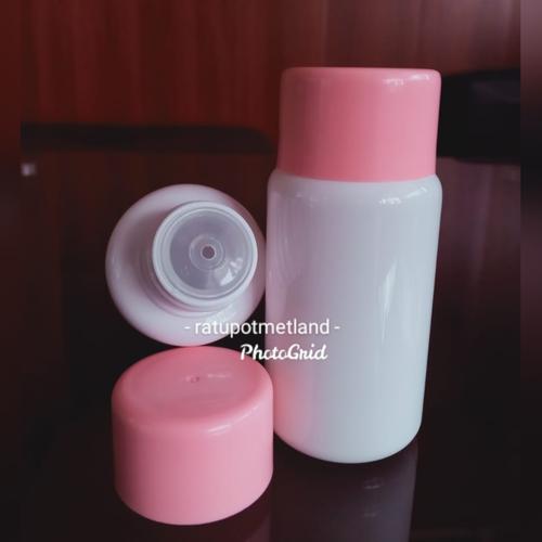 Jual botol 60 ml pet plastik putih klem rapat ulir pink - Kab. Bekasi ...
