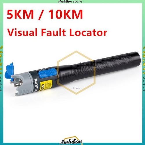 Jual 5KM/10KM Visual Fault Locator Laser Fiber Optik FTTH Laser Source ...
