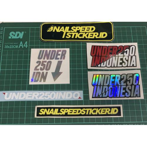 Jual Sticker cutting under indonesia macam macam - Poto 1 - Kota ...