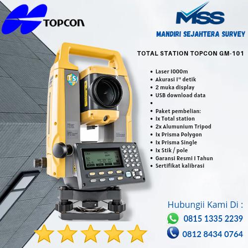 Jual Total Station Topcon GM-101 / TS Topcon GM 101 Laser 1.000 meter ...