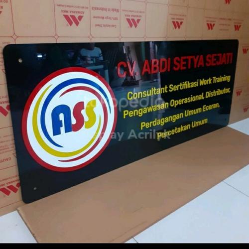 Jual custom nama toko/perusahaan - 40cmx60cm - Kab. Malang ...