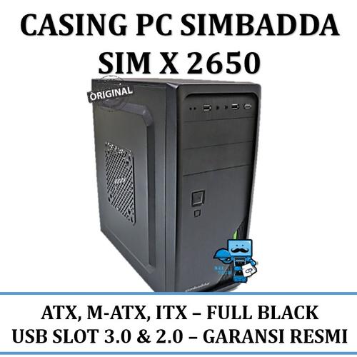 Jual Casing PC Simbadda Sim X 2650 - Full Black - Jakarta Pusat - Das Livia Computer | Tokopedia