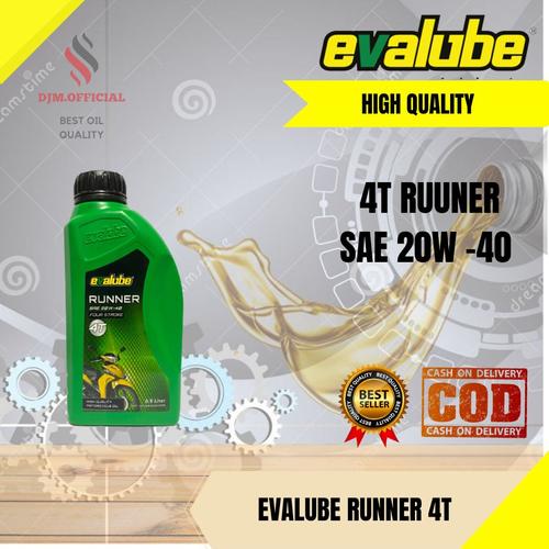 Jual OLI OIL MESIN EVALUBE RUNNER 4T 20W-40 800ML ORIGINAL - Kab. Garut ...