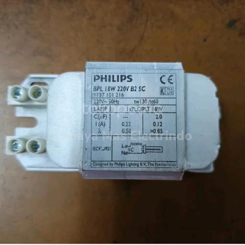 Jual BALLAST BPL 9W /13W/18W PHILIPS UNTUK LAMPU PLC PHILIPS - 18W ...