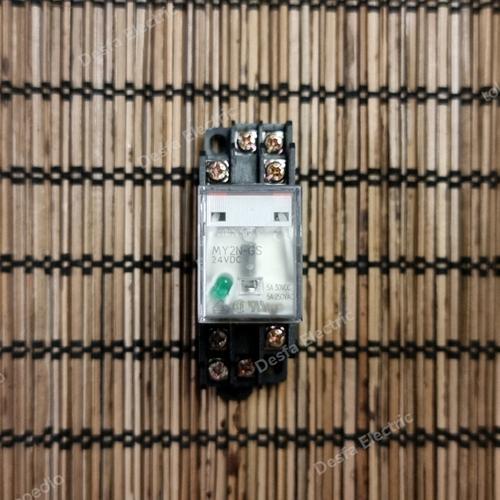 Jual Relay Omron MY2N-GS Include Socket Original Omron 24 Vdc Original ...