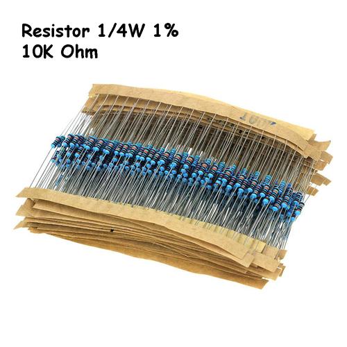 Jual Resistor Metal Film 10KOhm 10K Ohm 1/4W 0,25W Toleransi 1% - Biasa ...