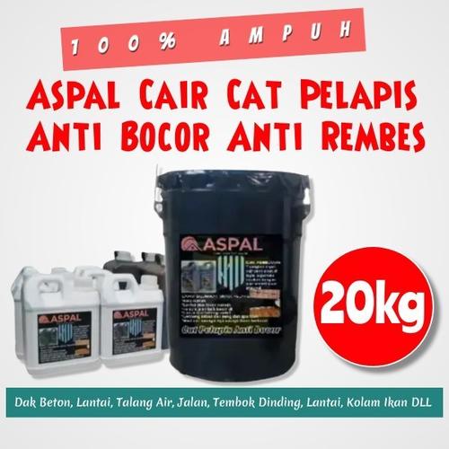 Promo Waterproofing Aspal Cair 20 KG Anti Bocor Lantai Dak Beton Atap ...