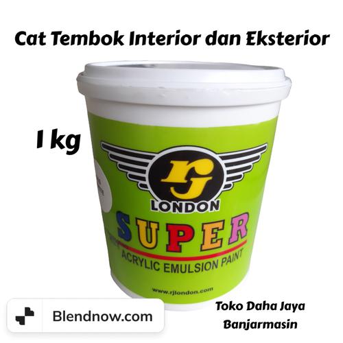 Jual cat tembok super rj london 1 kg interior & eksterior / cat air ...