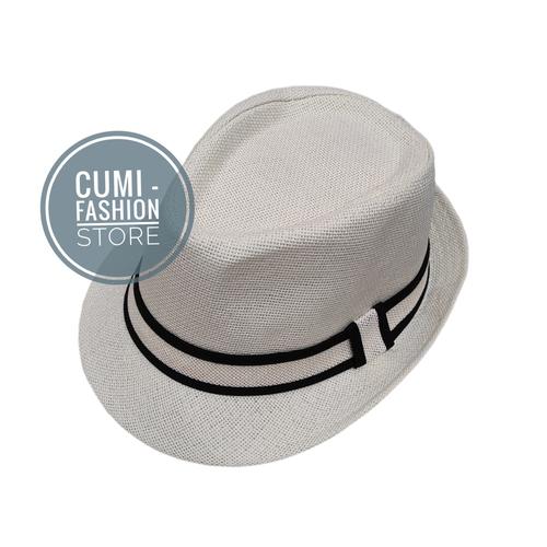 Jual Topi Fedora Hat Lis Topi Fedora Pria Dan Wanita Dewasa Broken ...