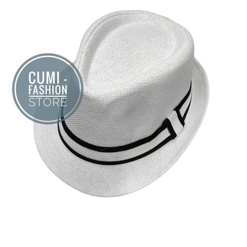 Jual Topi Fedora Hat Lis Topi Fedora Pria Dan Wanita Dewasa Import ...