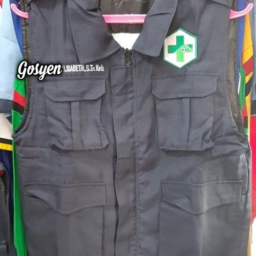 Jual rompi custom design/rompi lapangan/custom design/rompi bordir ...